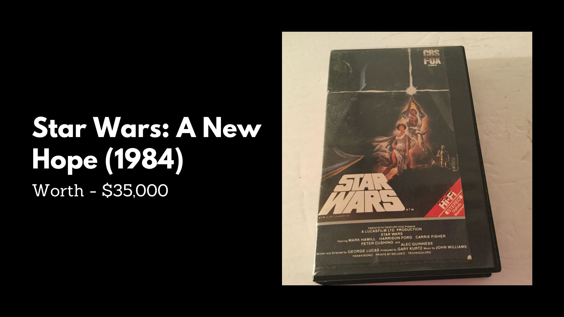 Most Expensive Vhs Tapes Sold at James Kornweibel blog